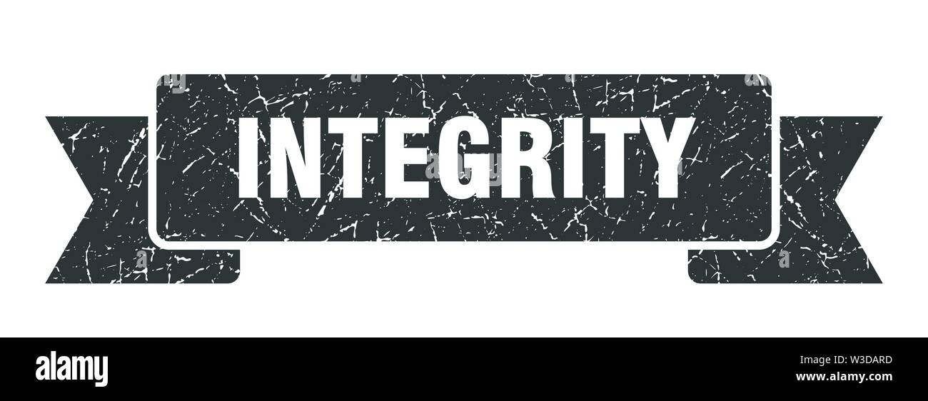 integrity grunge ribbon. integrity sign. integrity banner Stock Vector ...
