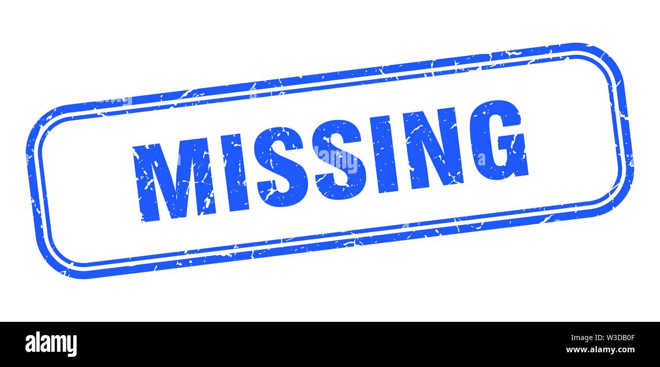 missing stamp. missing square grunge sign. missing Stock Vector Image ...
