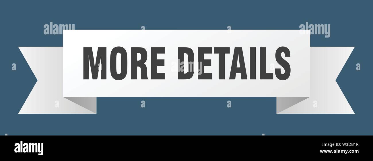 more details ribbon. more details isolated sign. more details banner ...