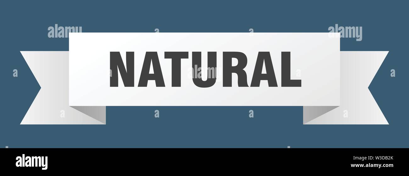 natural ribbon. natural isolated sign. natural banner Stock Vector ...
