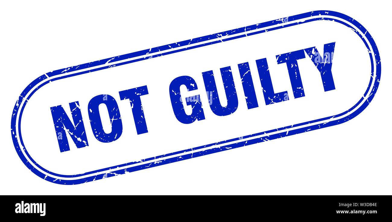 Not guilty stamp Stock Vector Images - Alamy