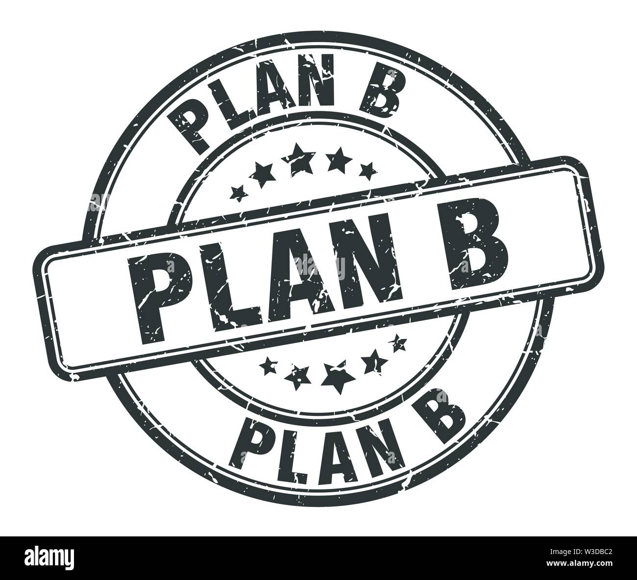 plan b stamp. plan b round grunge sign. plan b Stock Vector Image & Art ...