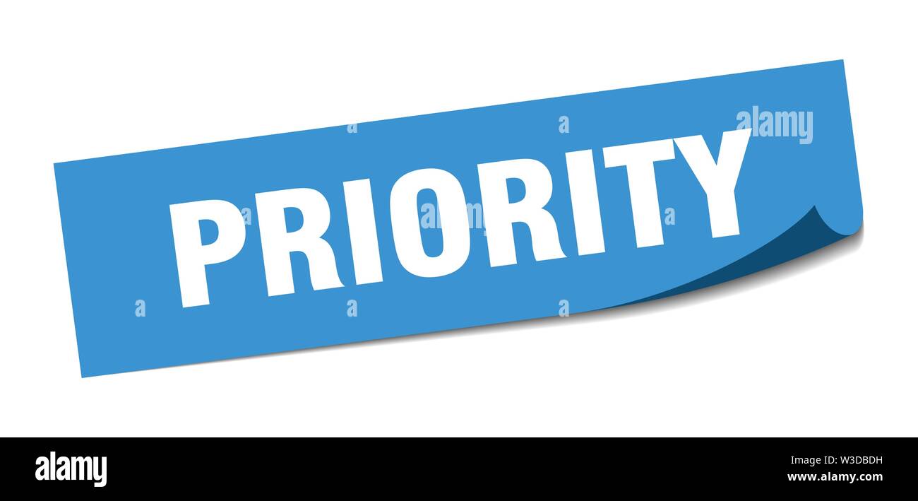 priority sticker. priority square isolated sign. priority Stock Vector ...