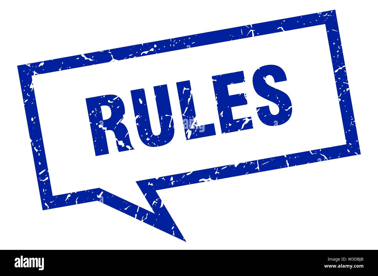 rules sign. rules square speech bubble. rules Stock Vector Image & Art ...
