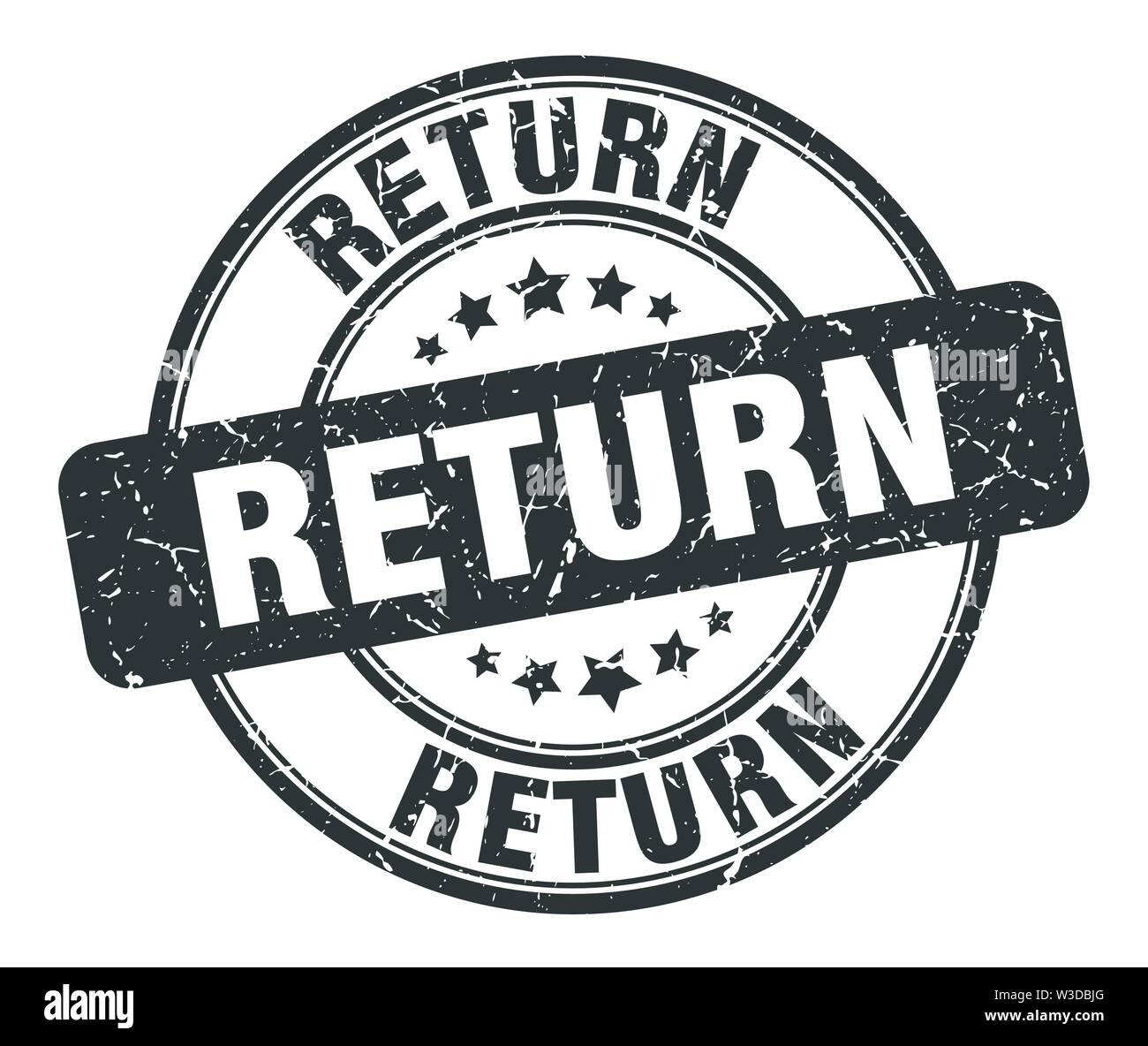 return stamp. return round grunge sign. return Stock Vector Image & Art ...
