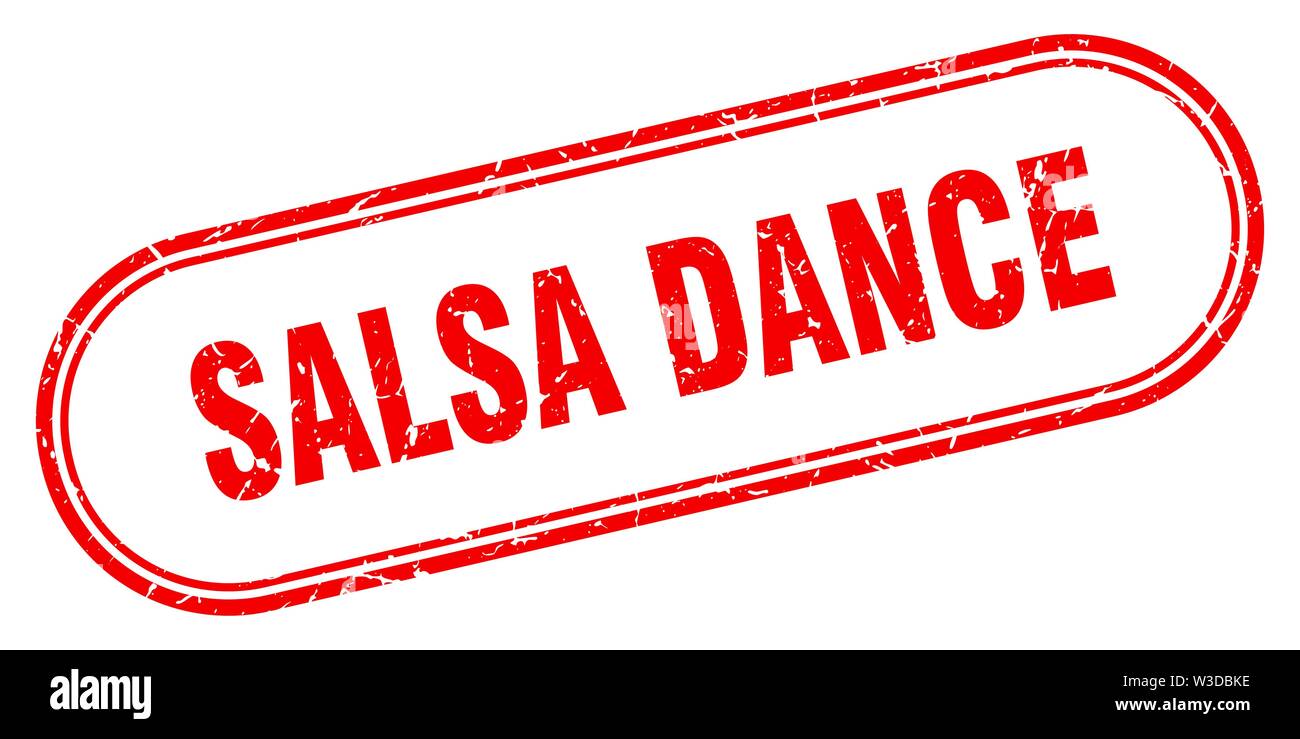 salsa dance stamp. salsa dance square grunge sign. salsa dance Stock ...