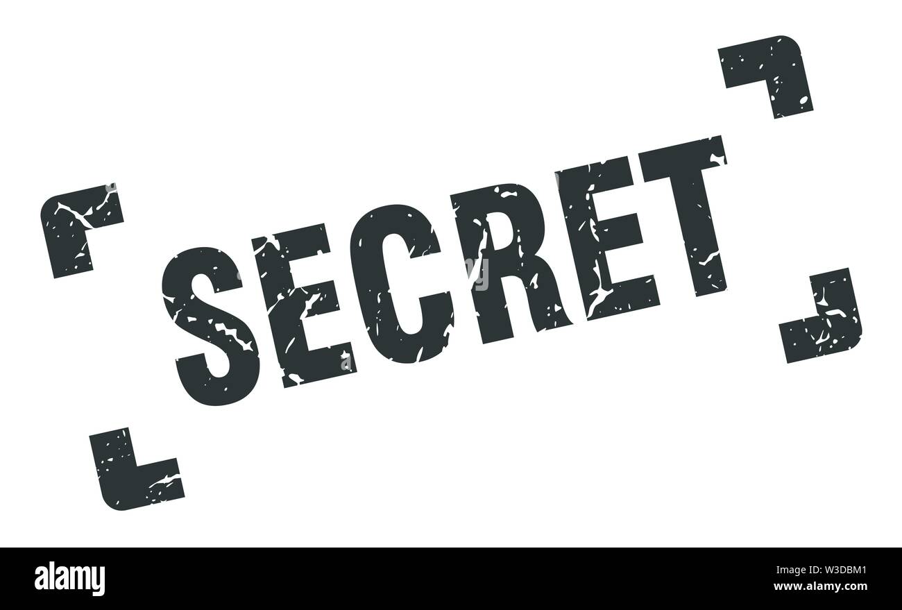 secret stamp. secret square grunge sign. secret Stock Vector Image ...