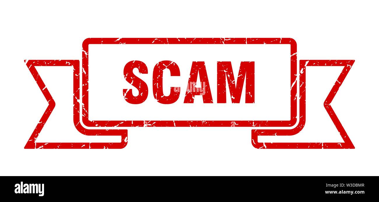 scam grunge ribbon. scam sign. scam banner Stock Vector Image & Art - Alamy
