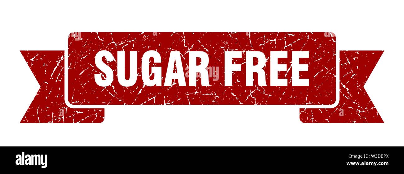 Sugar free sign ribbon hi-res stock photography and images - Alamy