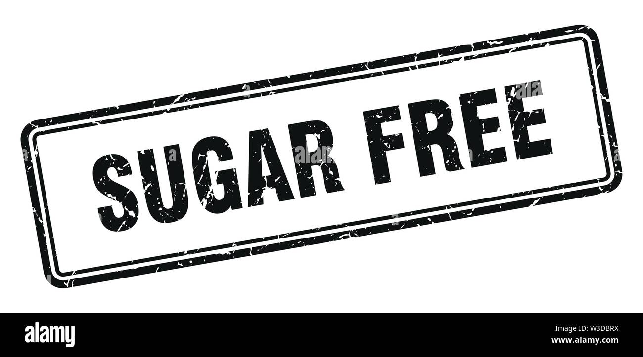 sugar free stamp. sugar free square grunge sign. sugar free Stock ...
