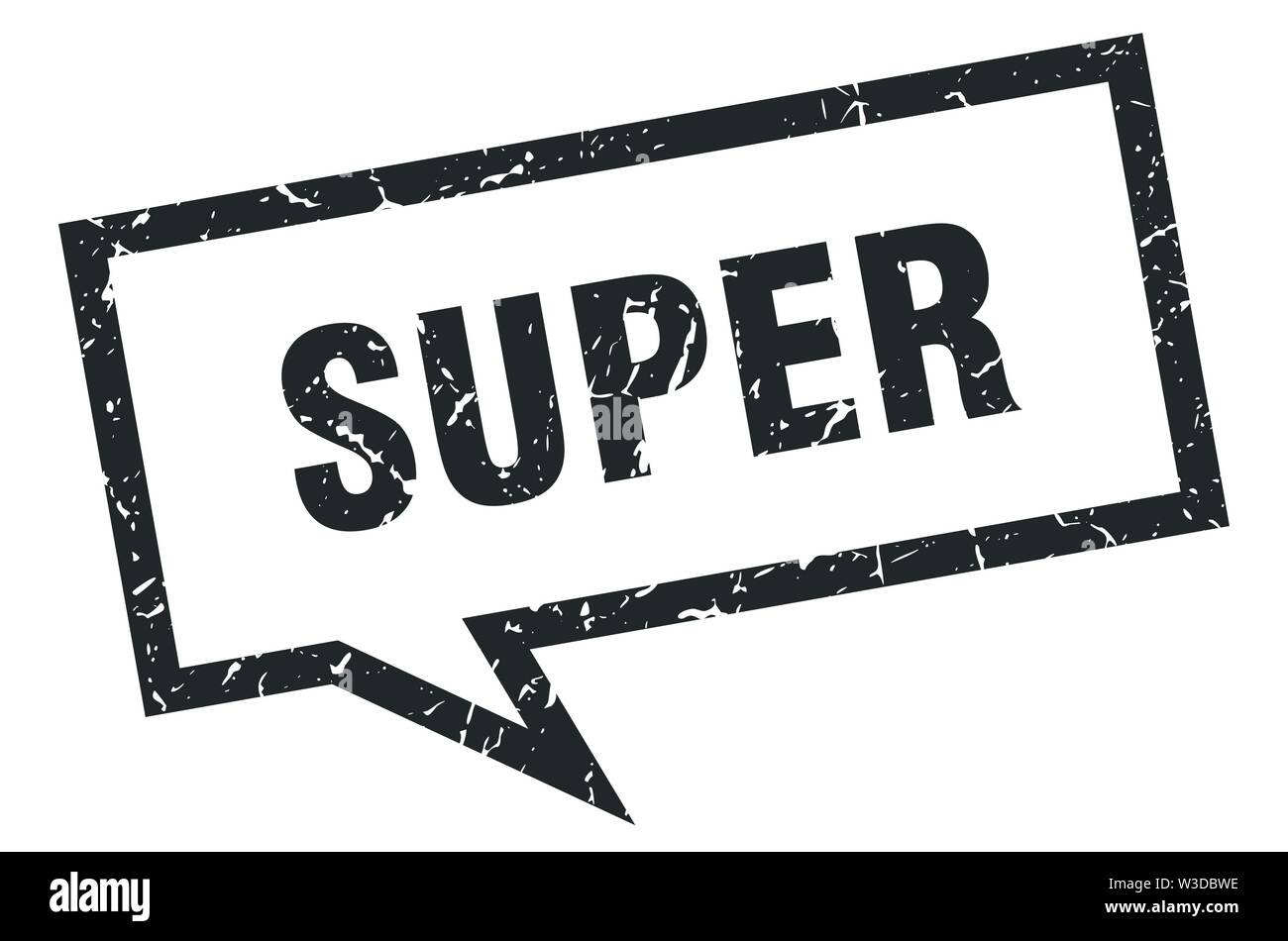 super sign. super square speech bubble. super Stock Vector Image & Art ...