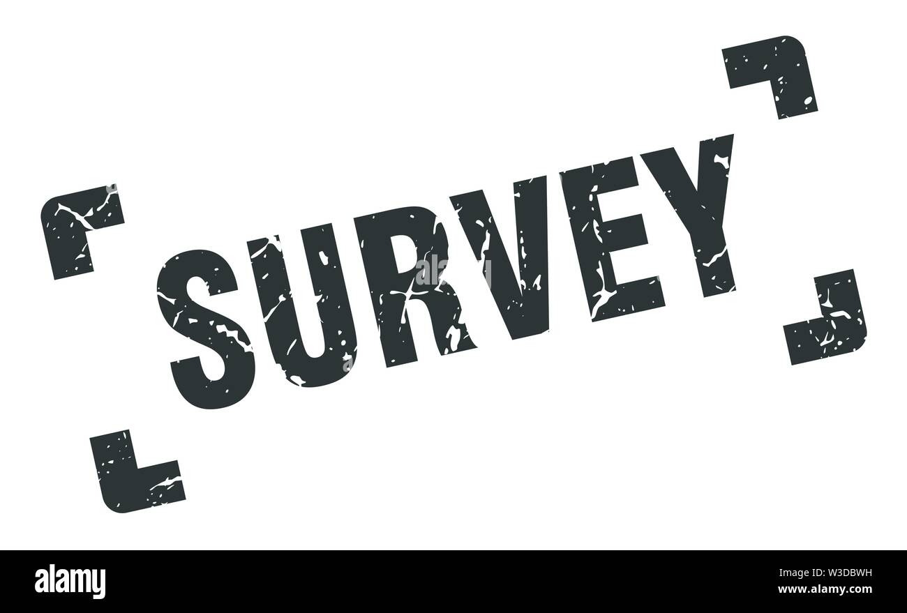 survey stamp. survey square grunge sign. survey Stock Vector Image ...