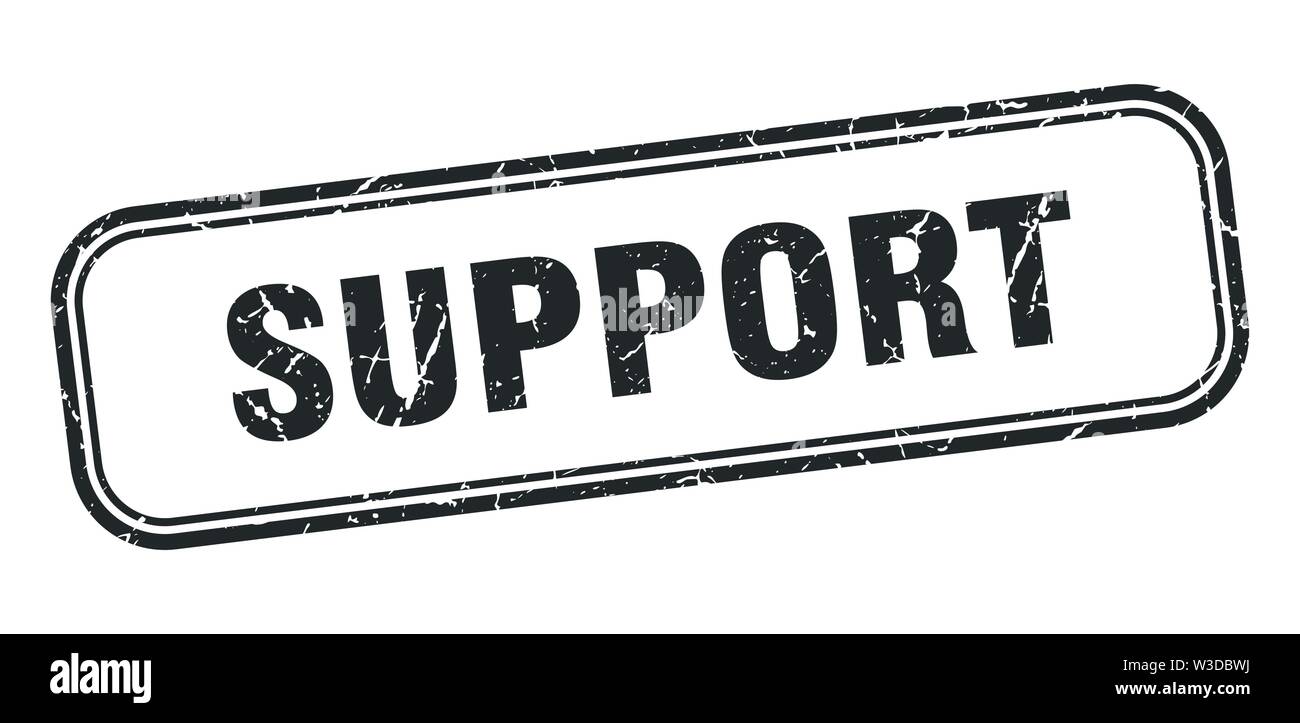support stamp. support square grunge sign. support Stock Vector Image ...