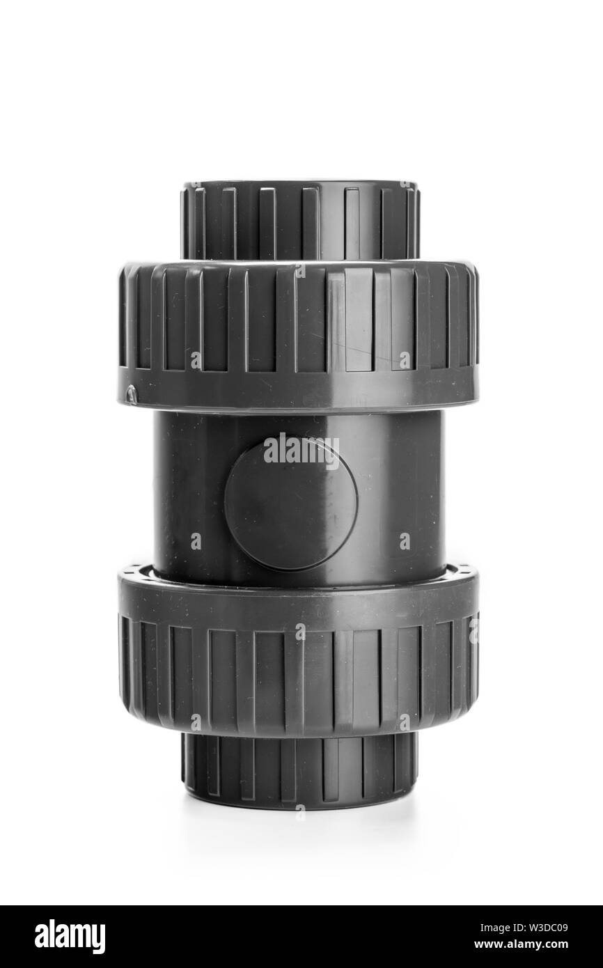 Plumber tube for water isolated on a white background Stock Photo - Alamy