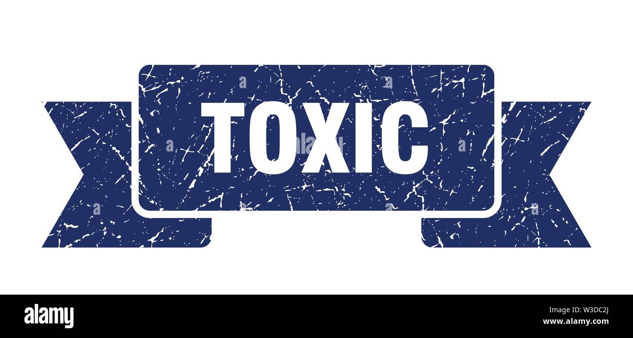 toxic grunge ribbon. toxic sign. toxic banner Stock Vector Image & Art ...