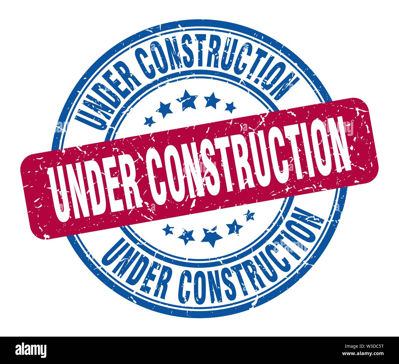 under construction stamp. under construction round grunge sign. under ...