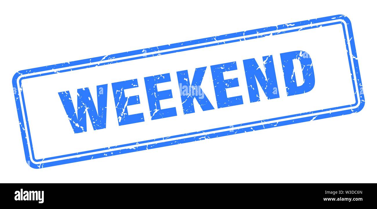 weekend stamp. weekend square grunge sign. weekend Stock Vector Image ...