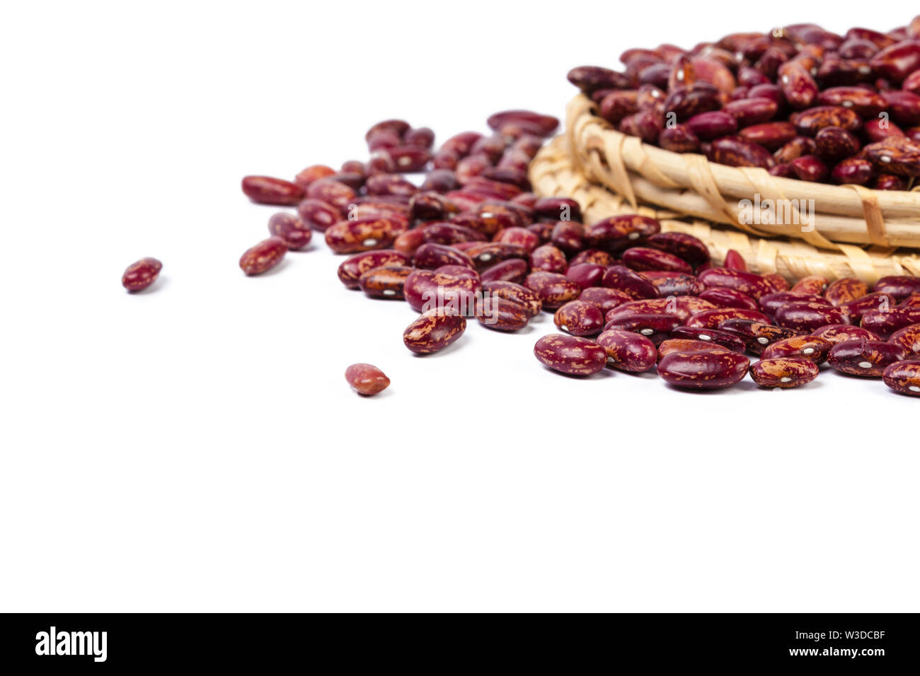 Red beans isolated on white background Stock Photo - Alamy