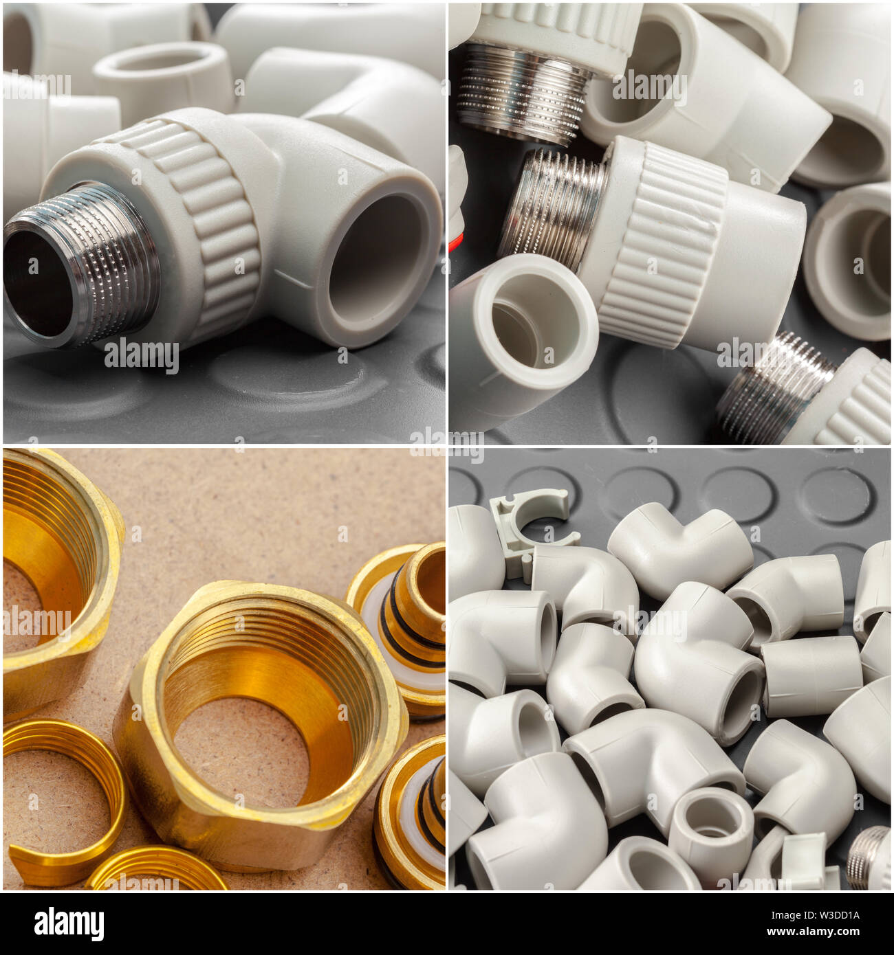 set of plumbing items Stock Photo - Alamy