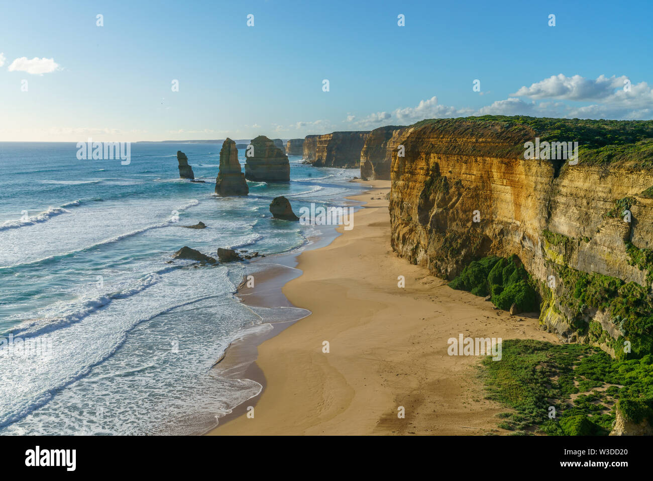 twelve apostles marine national park at sunset,great ocean road at port ...