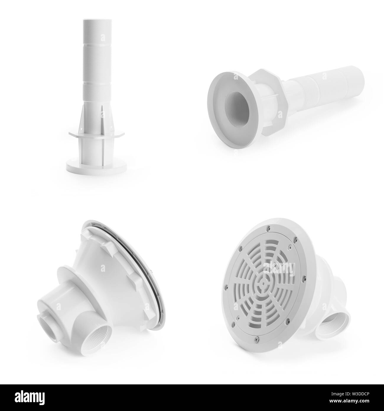 Plumber tubes for water isolated on a white background Stock Photo - Alamy