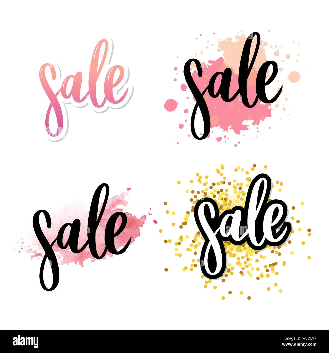 Black letters: SALE, Hand sketched Sale lettering typography. Hand ...