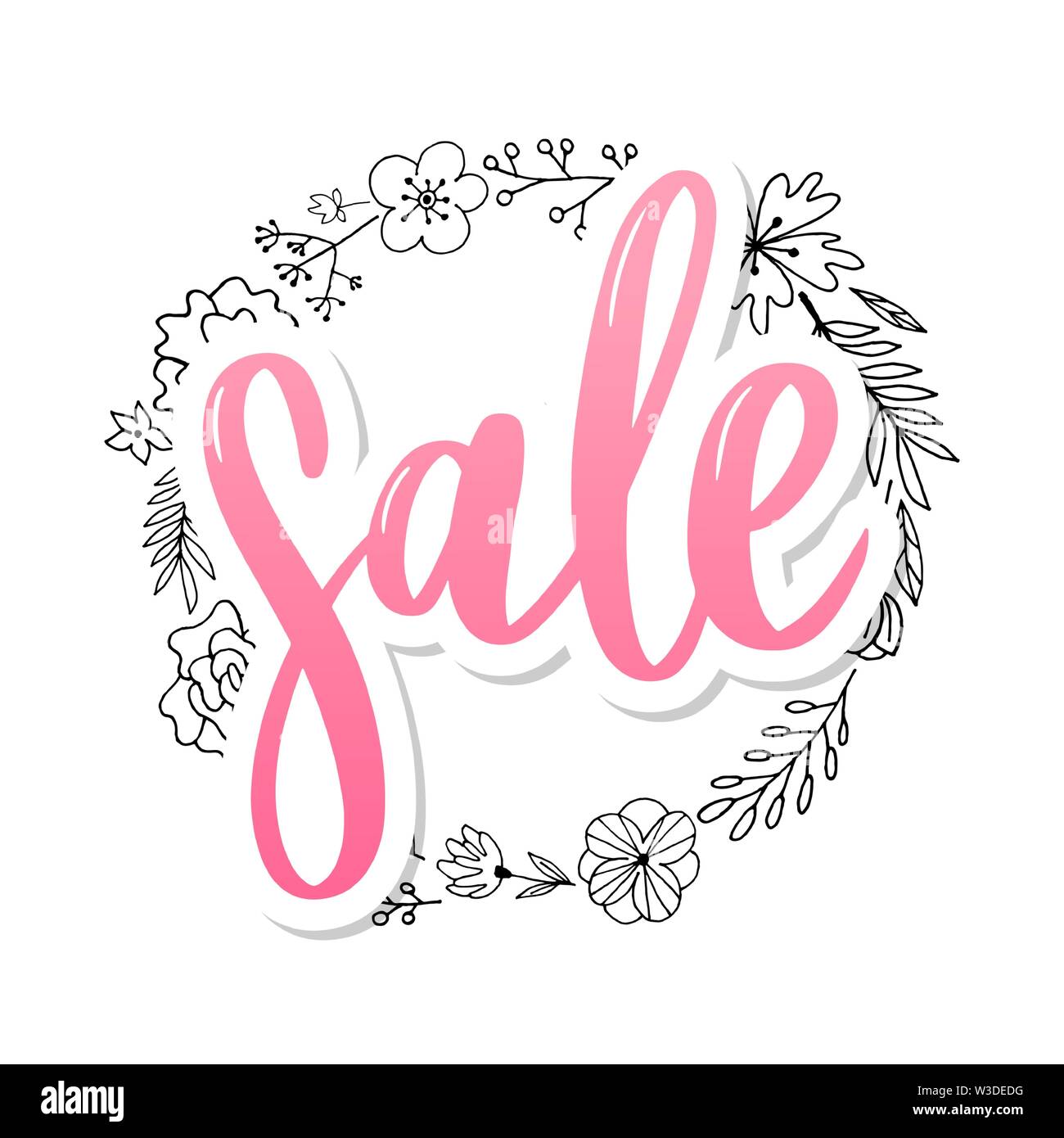 Black letters: SALE, Hand sketched Sale lettering typography. Hand ...