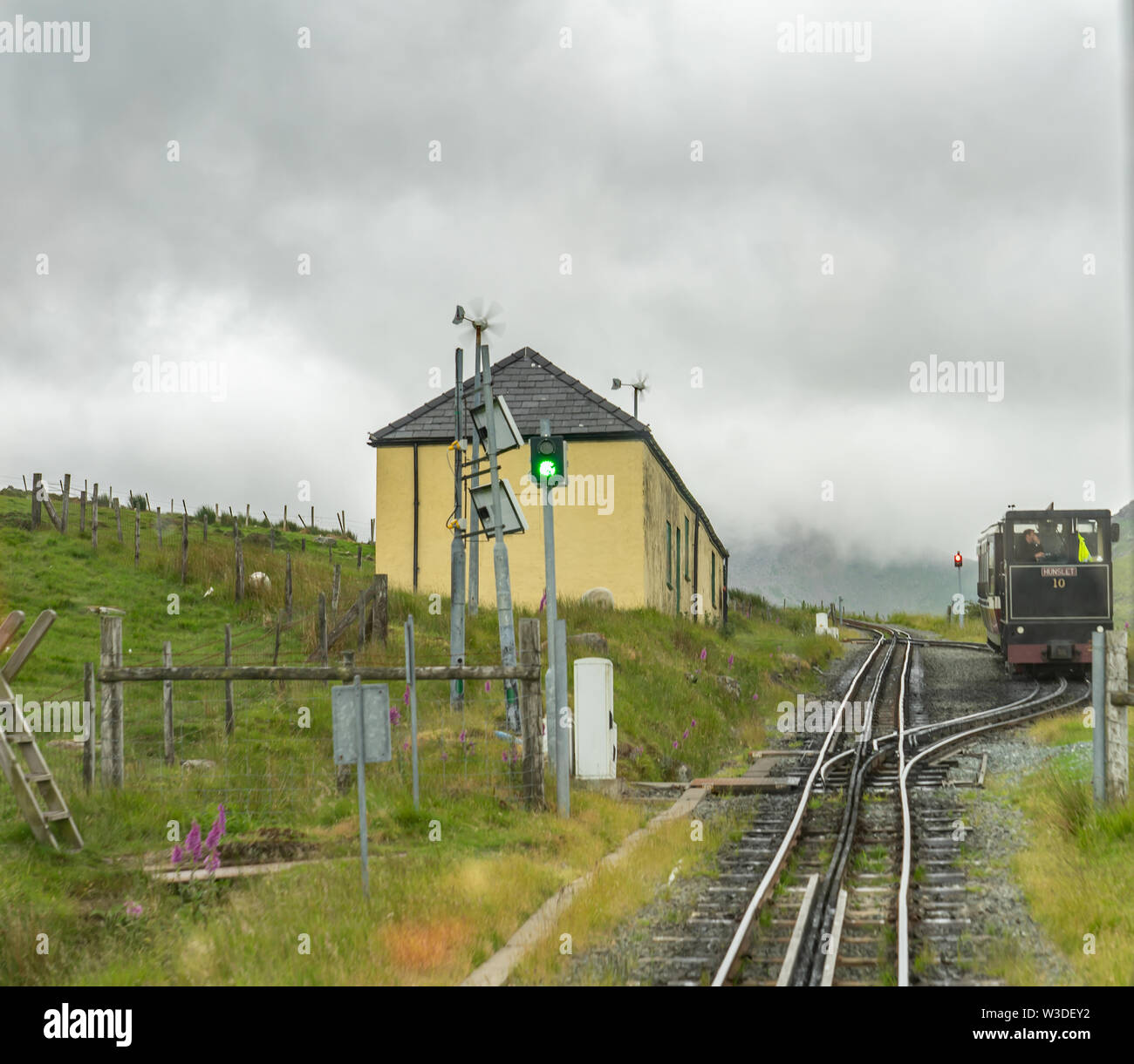 Halfway House station on the Mount Snowdon Railway line half way ...
