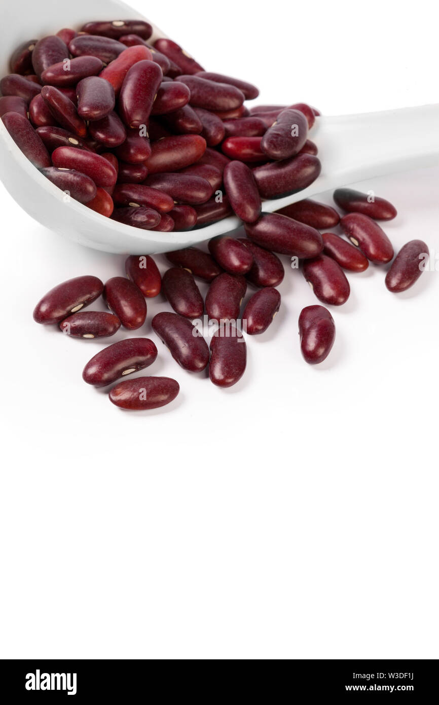 Red bean isolated on white background Stock Photo - Alamy