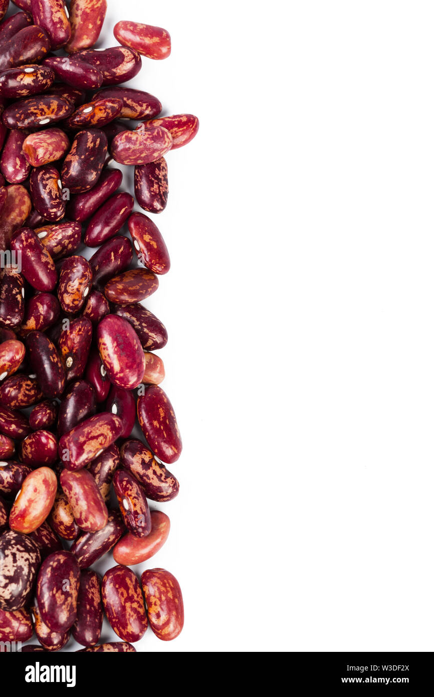 Red beans isolated on white background Stock Photo - Alamy