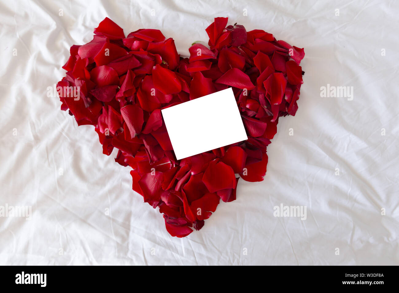 Beautiful heart of red rose petals Stock Photo - Alamy