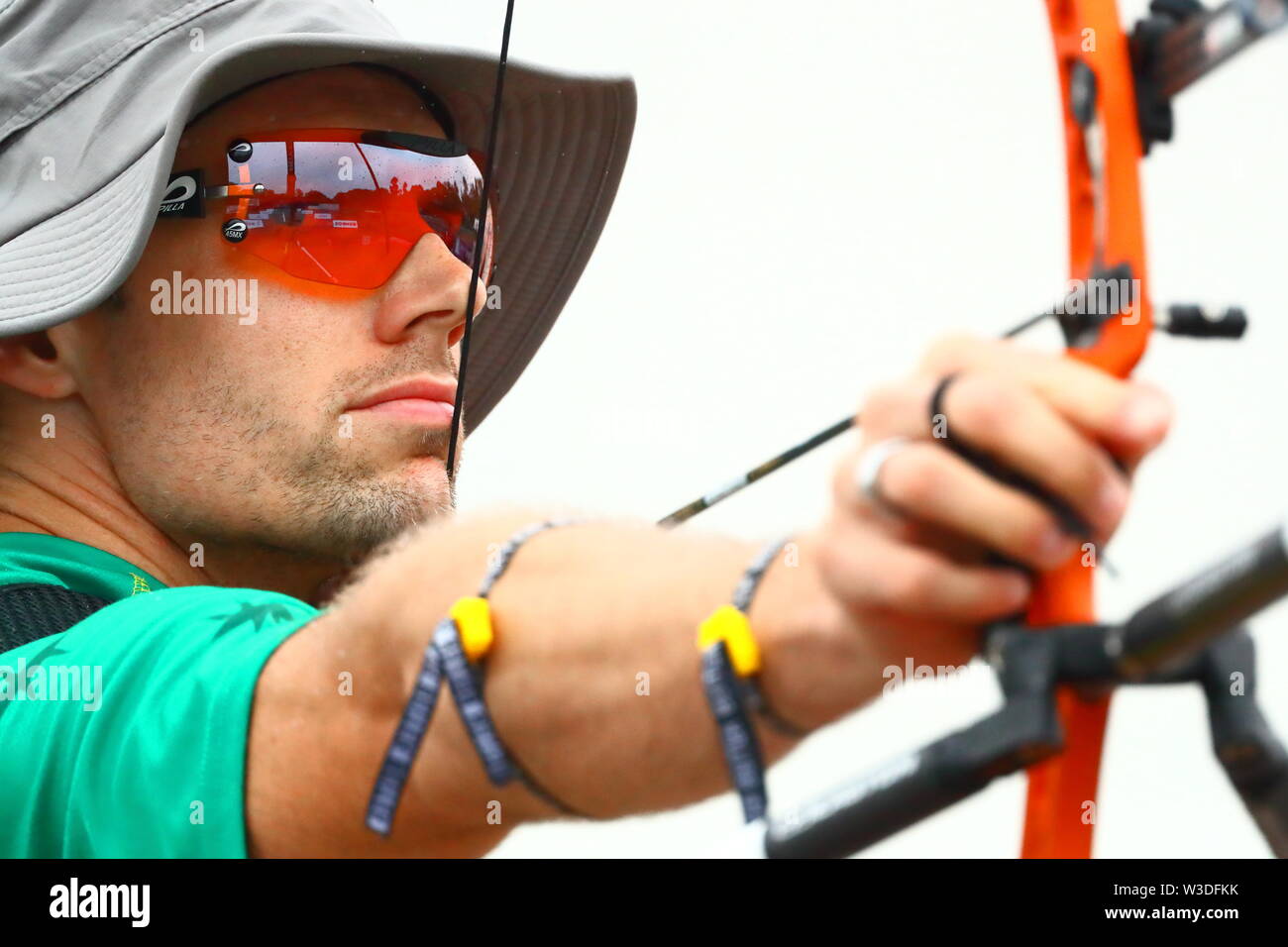 Tokyo, Japan. 14th July, 2019. David Barnes (AUS) Archery : READY ...