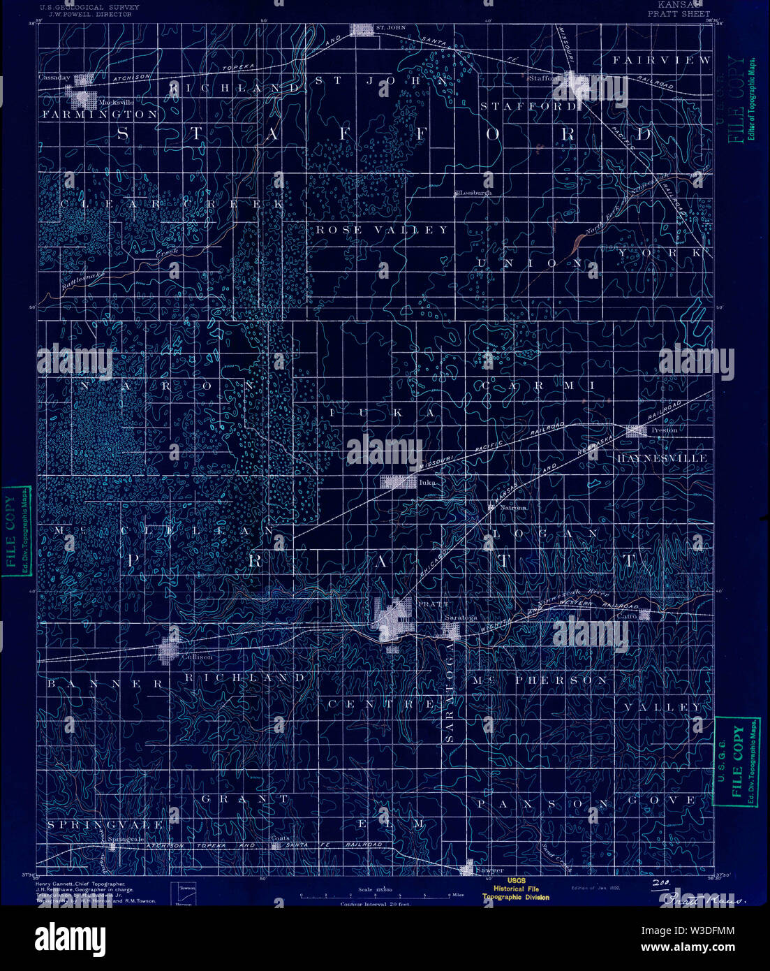 Pratt kansas map hi-res stock photography and images - Alamy