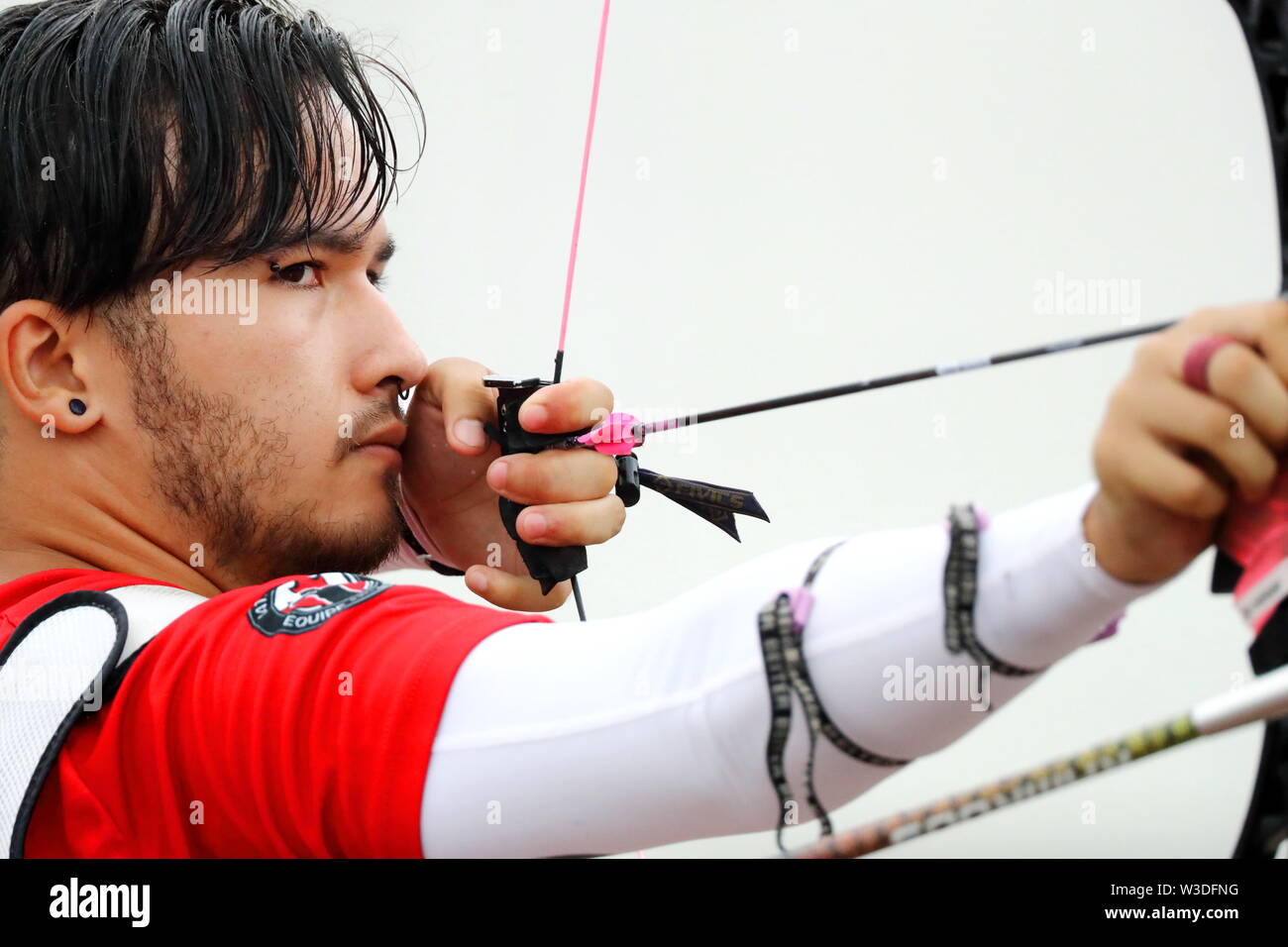 Tokyo, Japan. 14th July, 2019. Eric Peters (CAN) Archery : READY STEADY ...