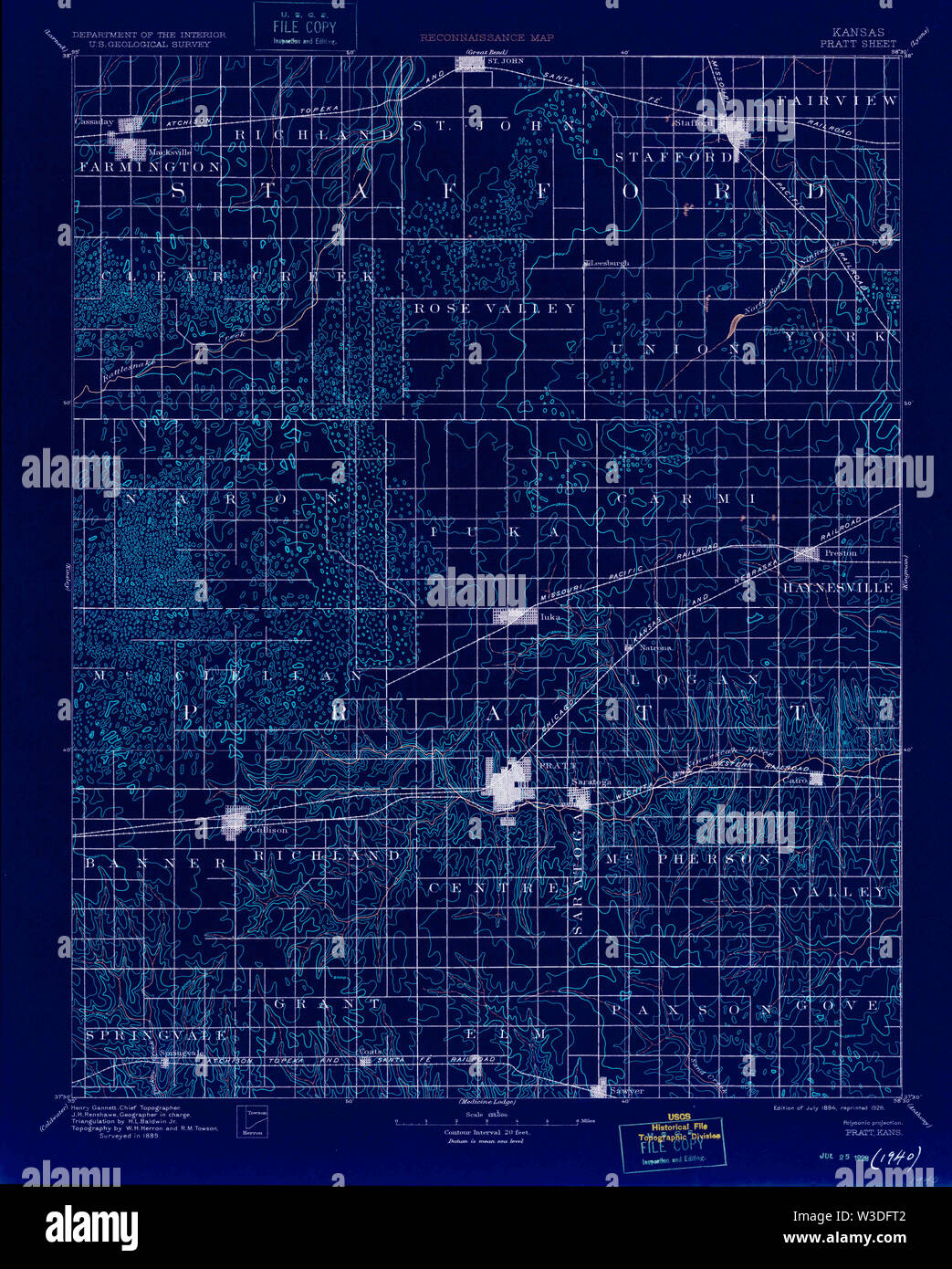 Pratt kansas map hi-res stock photography and images - Alamy