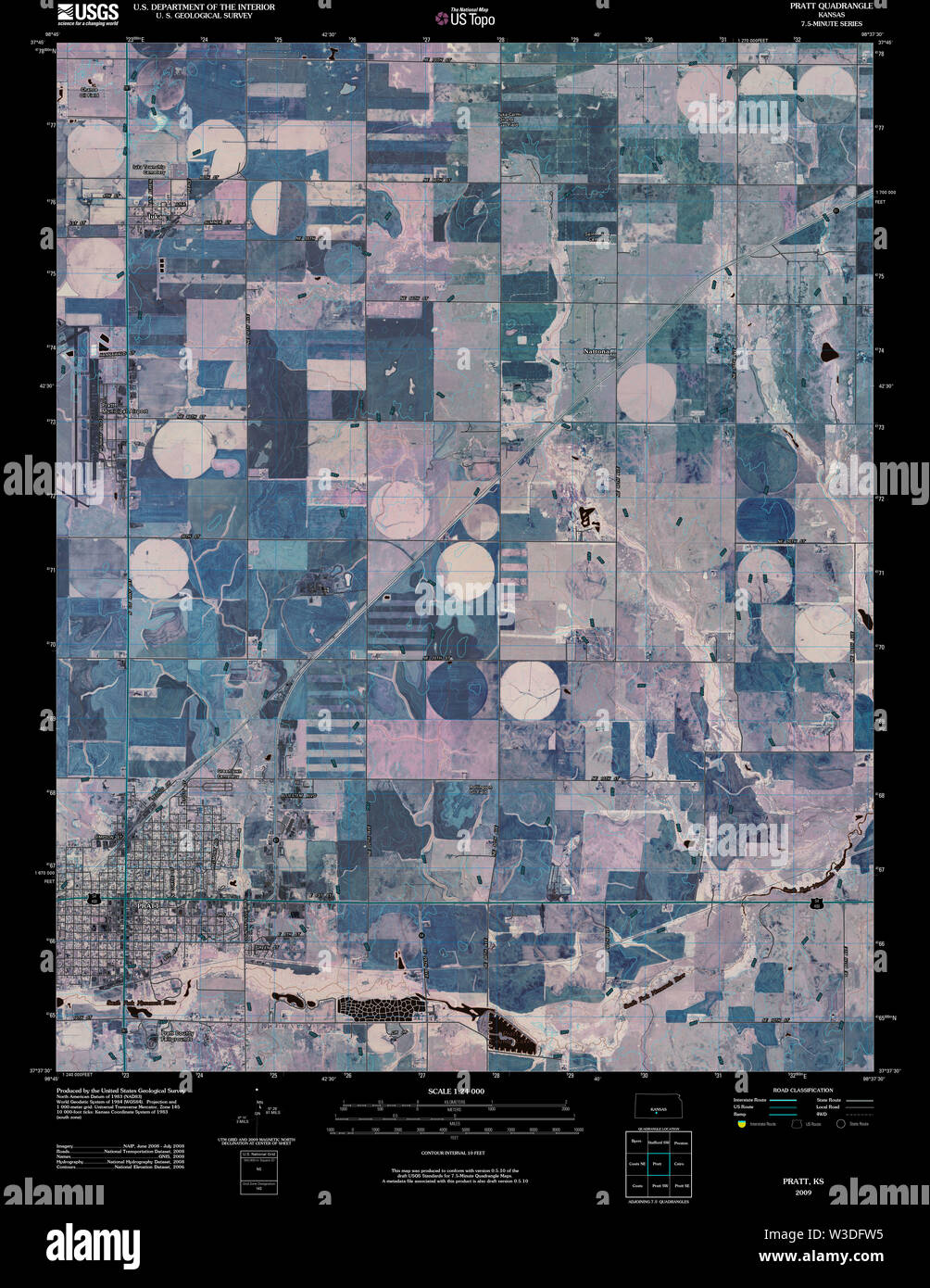 Pratt kansas map hi-res stock photography and images - Alamy