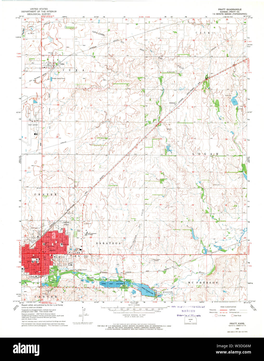 Map of pratt hi-res stock photography and images - Alamy