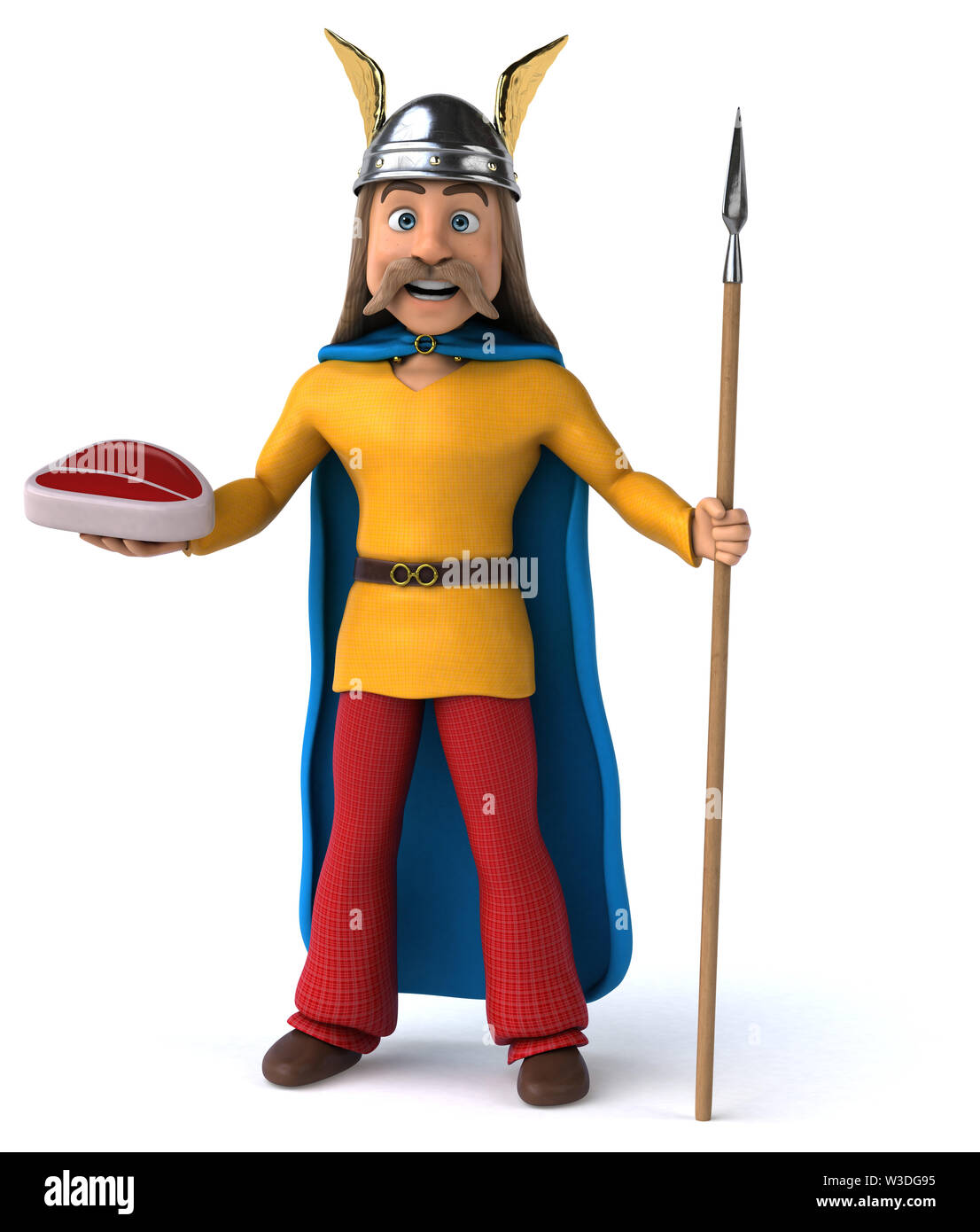Fun gaulois - 3D Illustration Stock Photo - Alamy