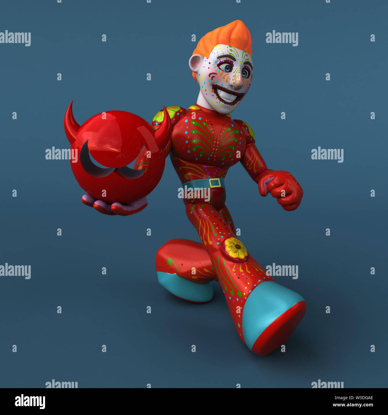 Mexican hero - 3D Illustration Stock Photo - Alamy