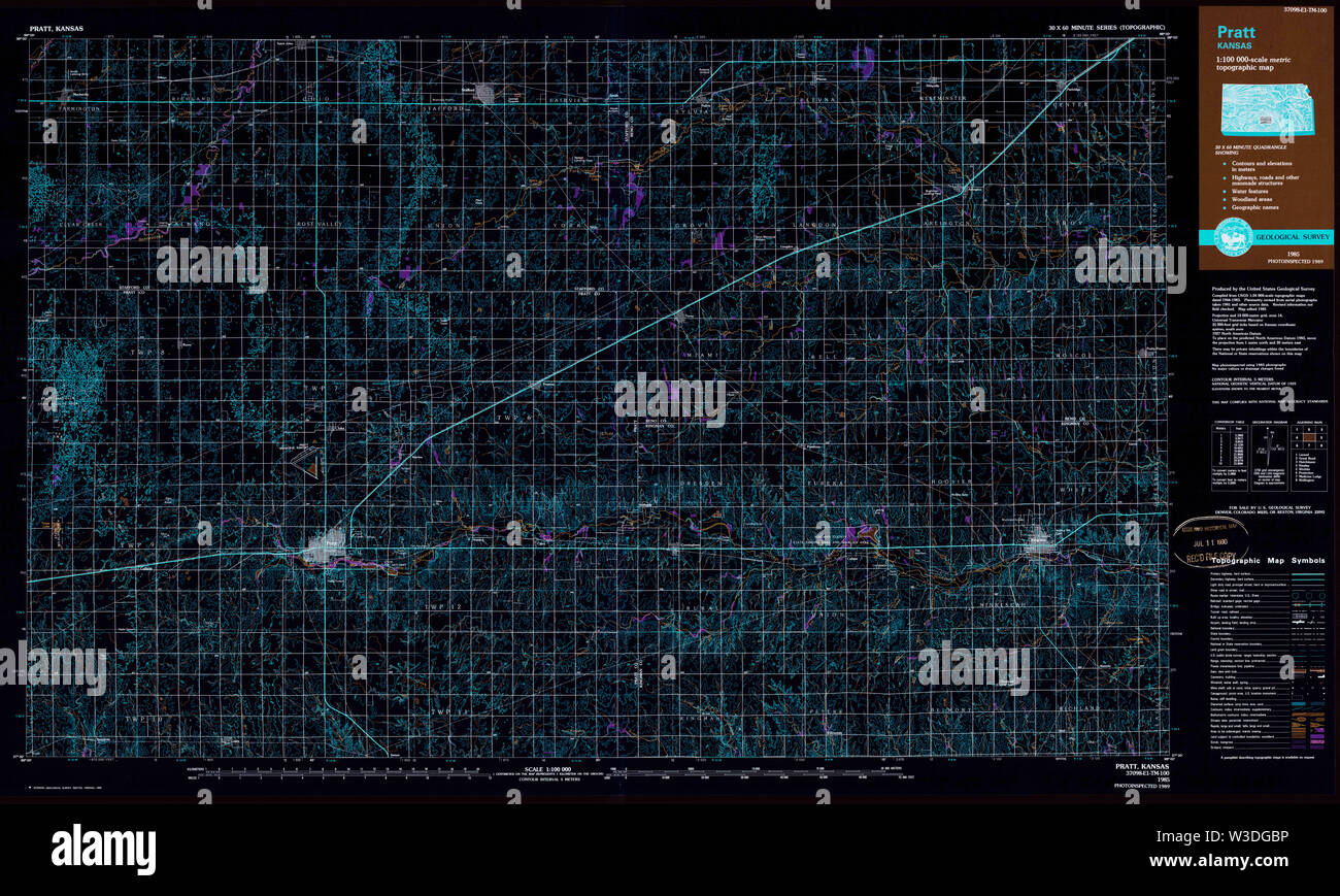 Pratt kansas map hi-res stock photography and images - Alamy