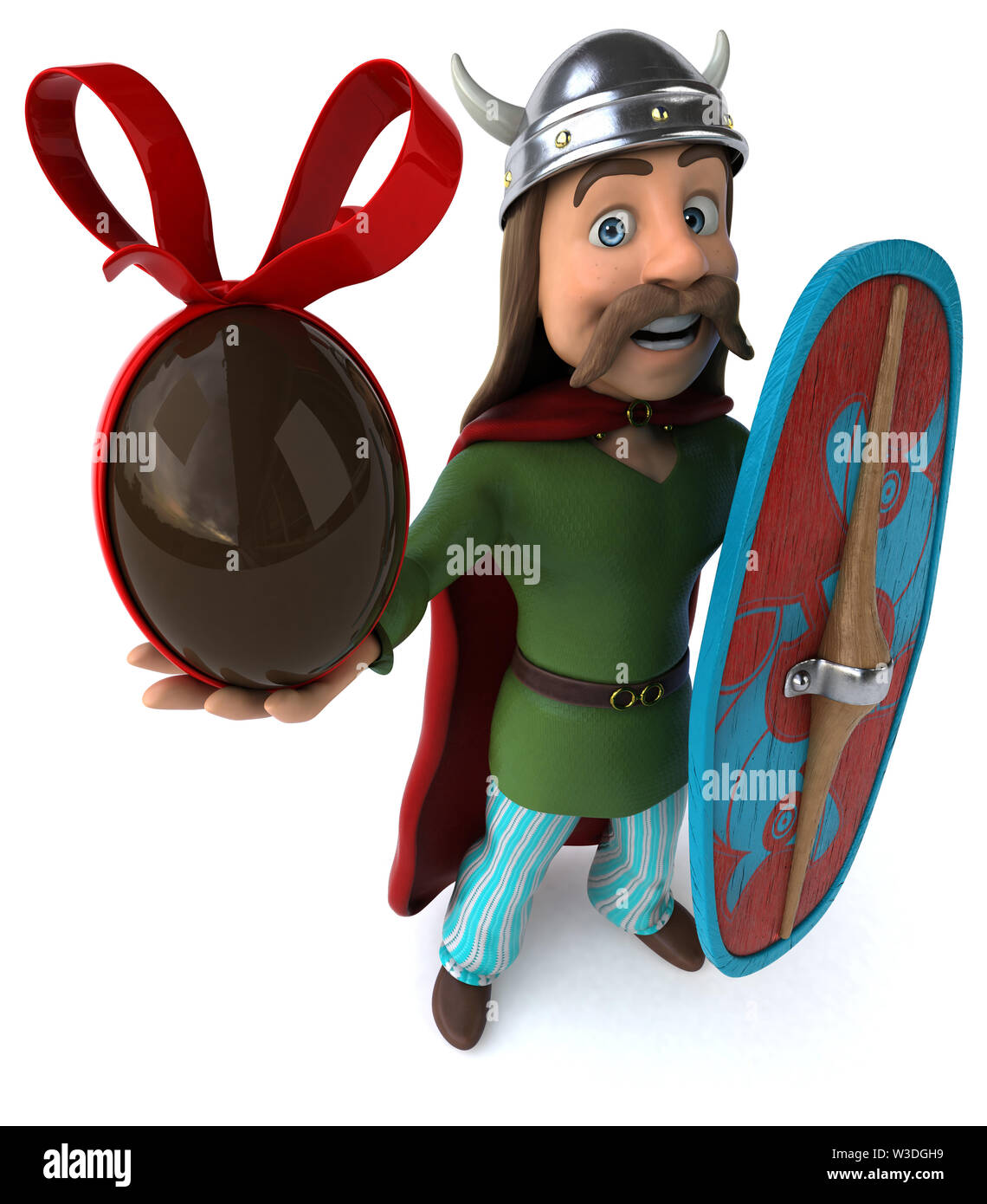 Fun Gaul - 3D Illustration Stock Photo - Alamy