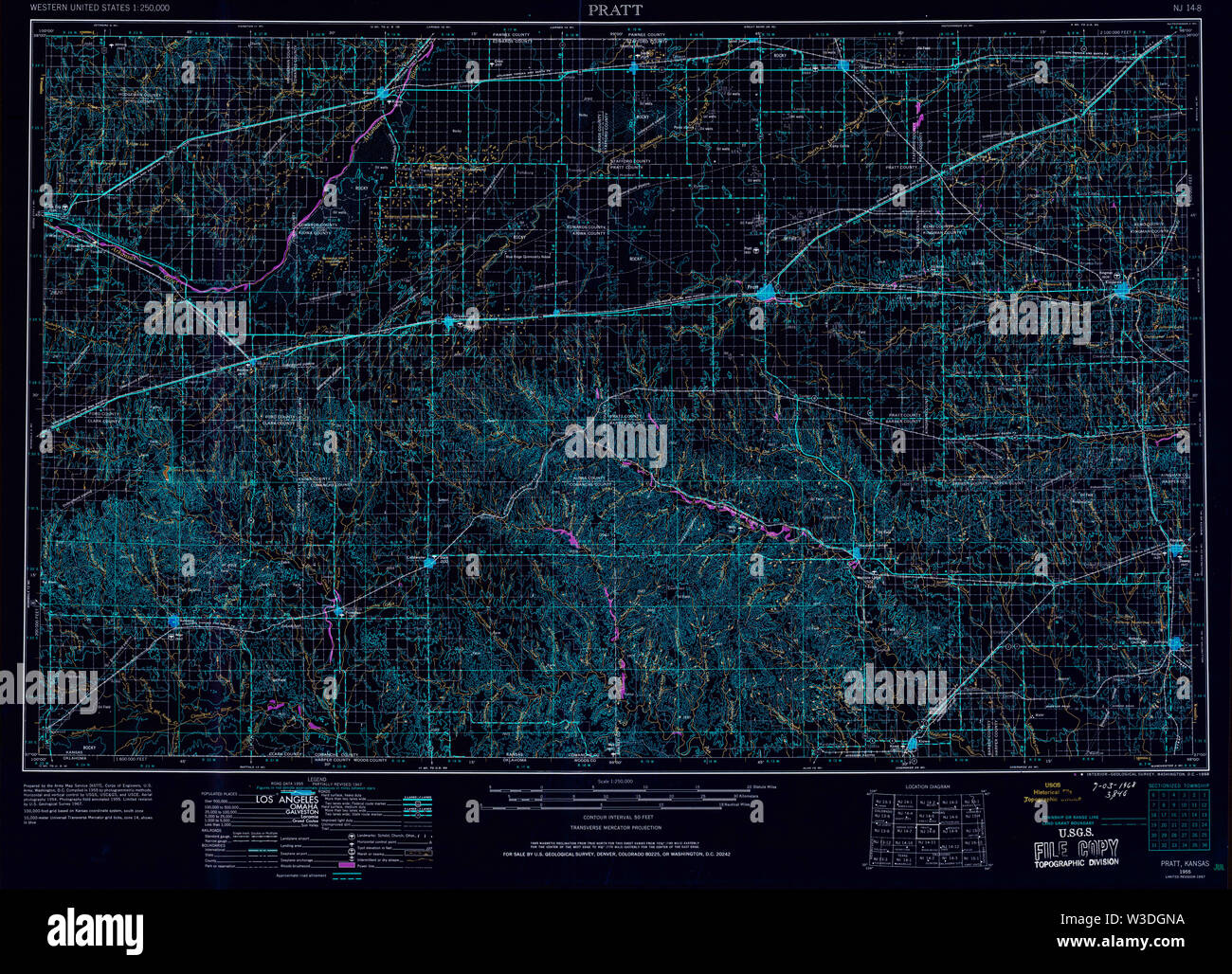 Pratt kansas map hi-res stock photography and images - Alamy