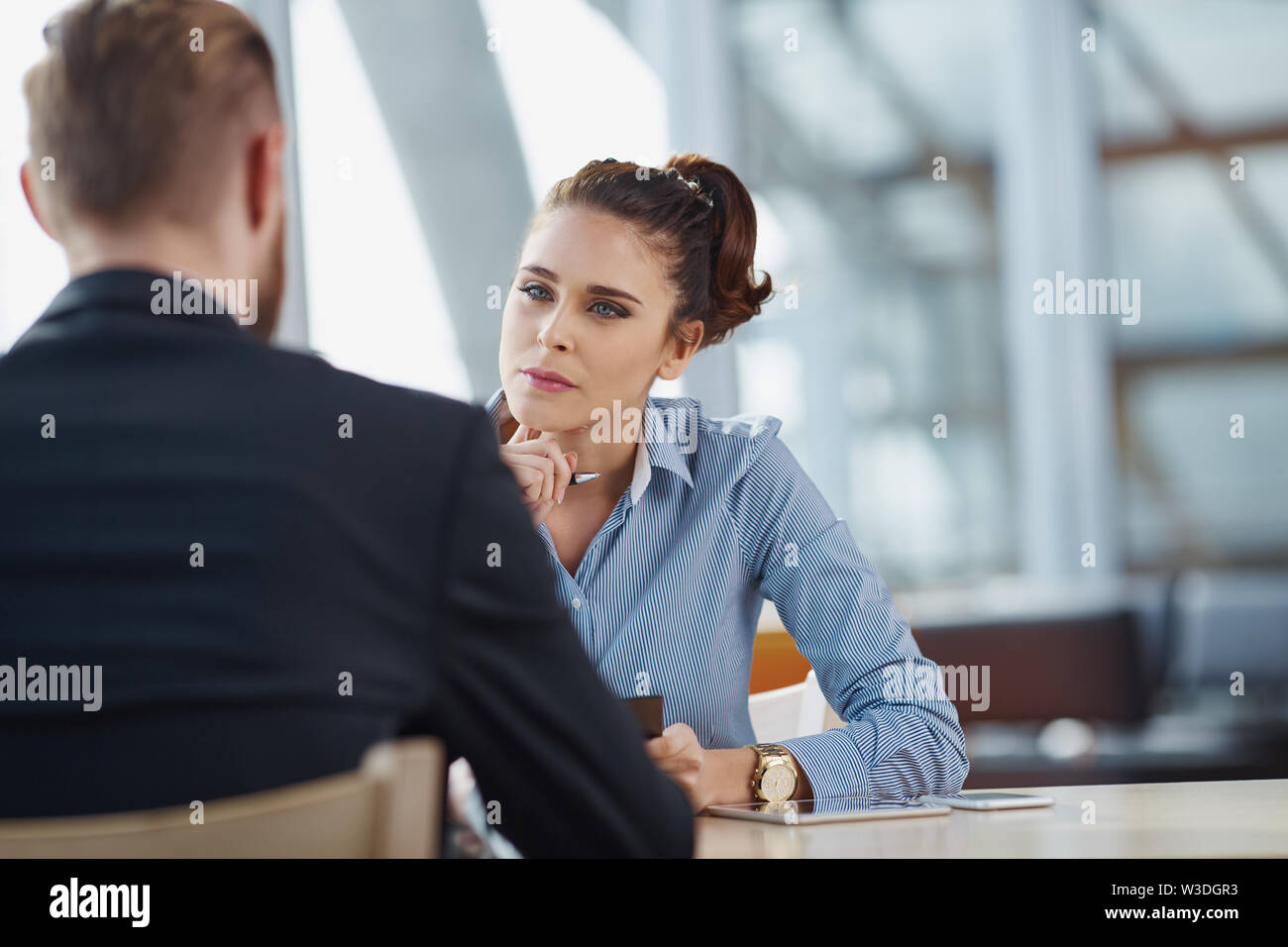 Interview applicant hi-res stock photography and images - Alamy