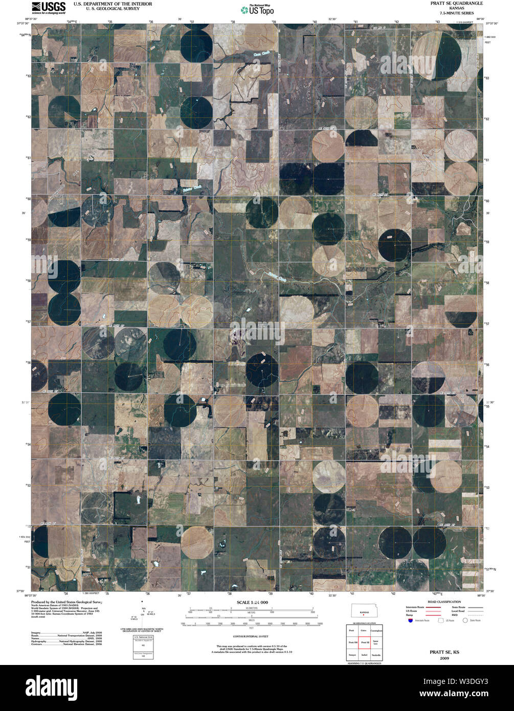 Pratt kansas map hi-res stock photography and images - Alamy