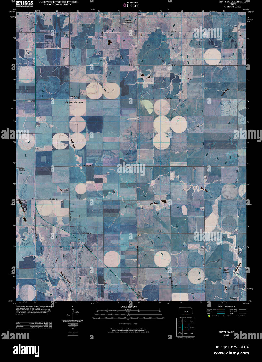 Pratt kansas map hi-res stock photography and images - Alamy