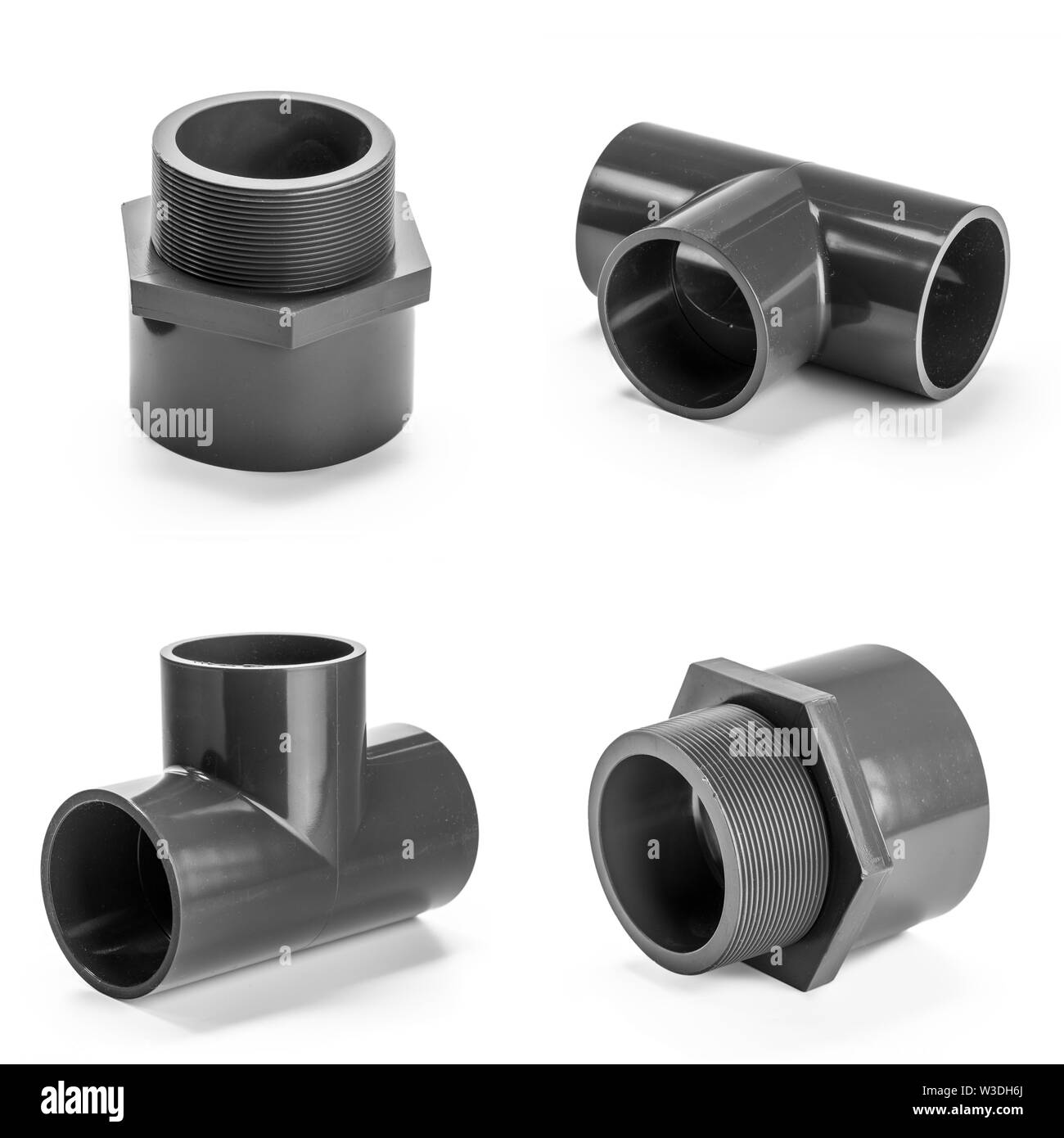 Plumber tubes for water isolated on a white background Stock Photo - Alamy