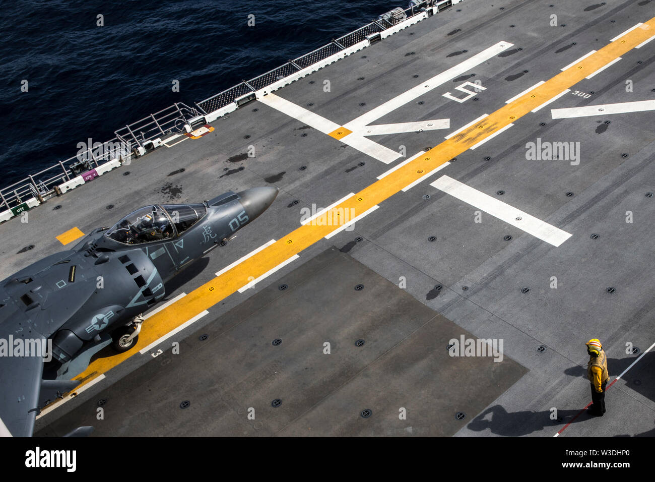 U.S. Marine Corps AV-8B Harriers with Marine Attack Squadron (VMA) 542 ...