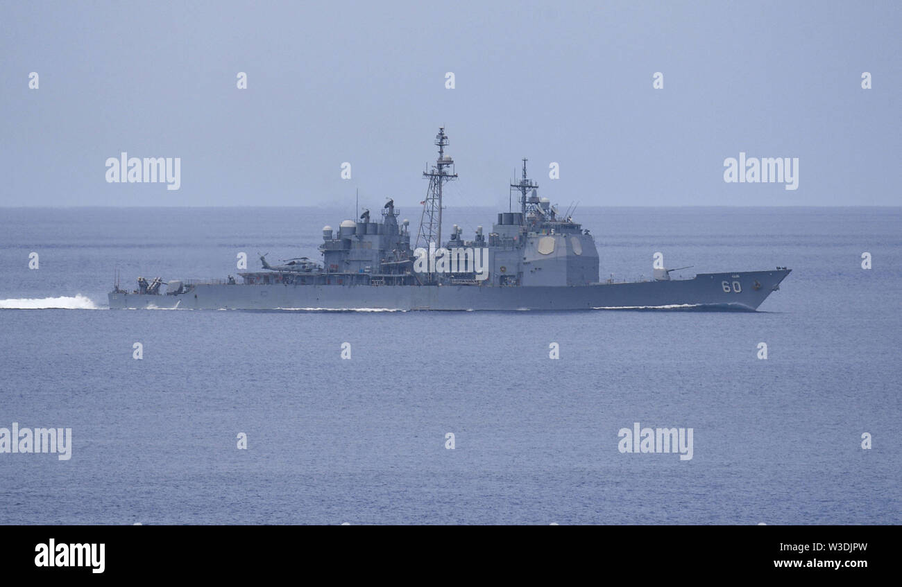 190714-N-GC347-0058 ATLANTIC OCEAN (July 14, 2019) The Ticonderoga ...