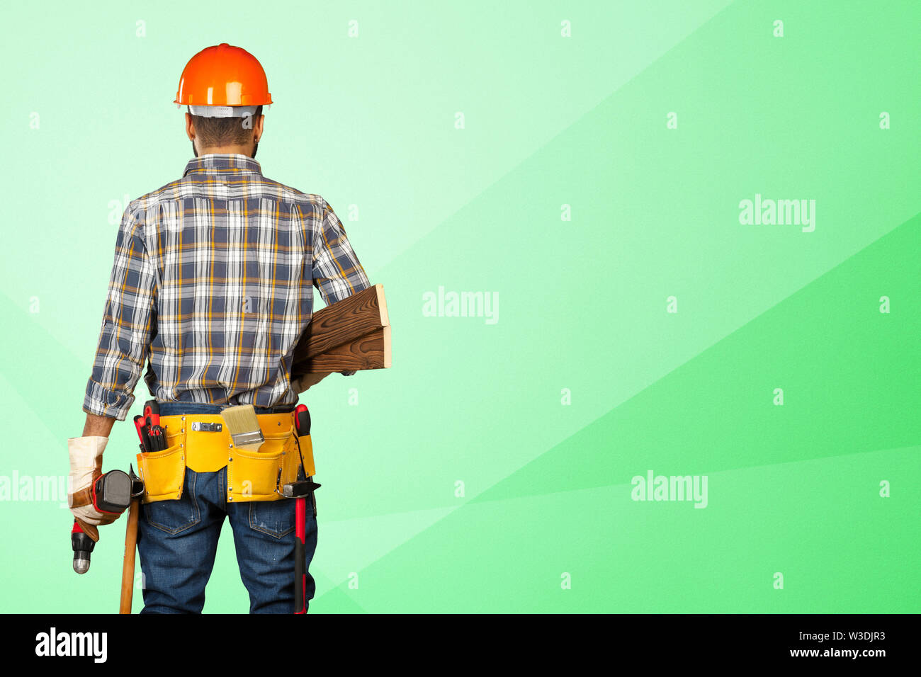 handsome happy workman Stock Photo - Alamy