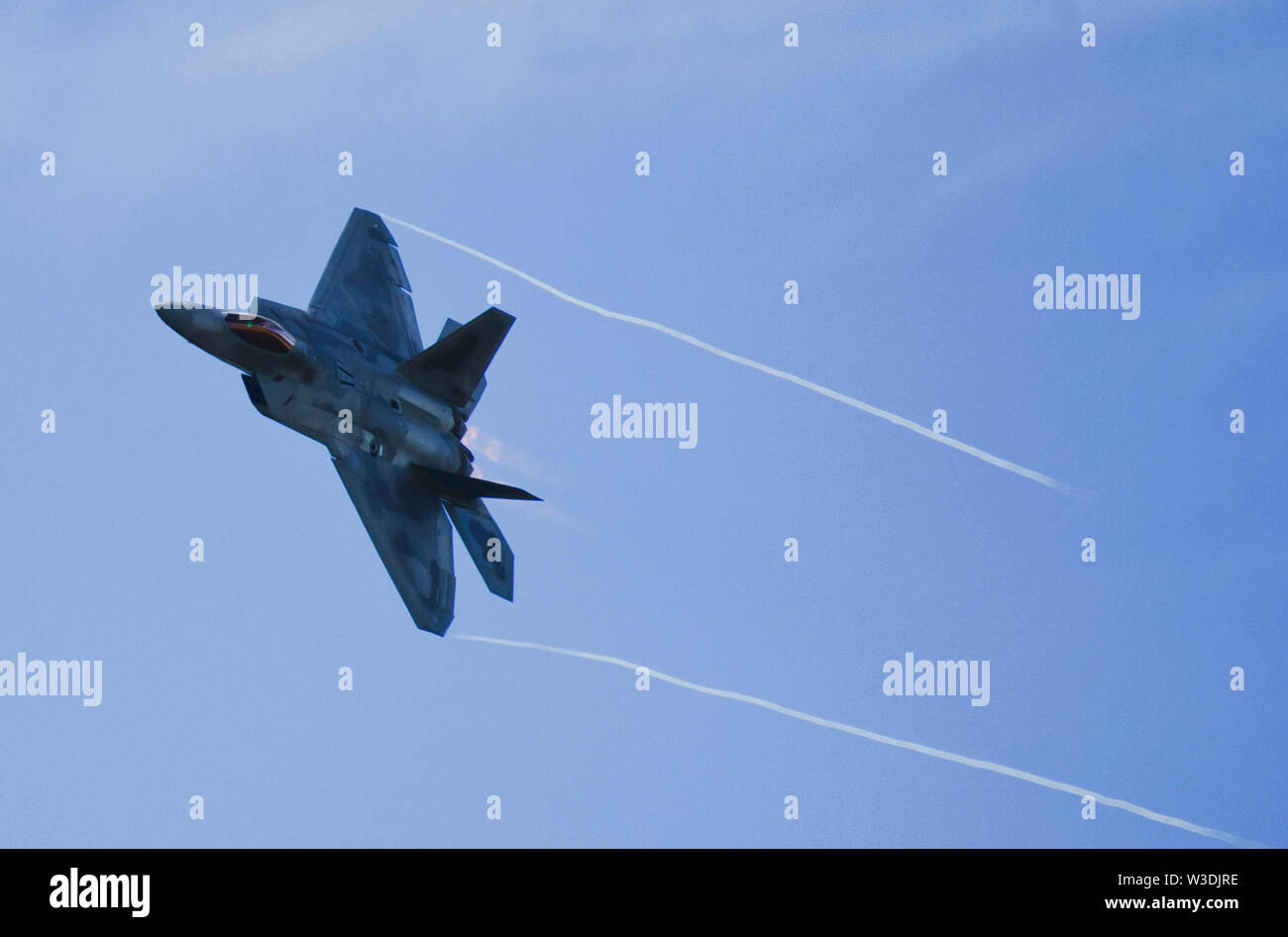 U.S. Air Force Maj. Paul Lopez, F-22 Demo Team commander, performers ...
